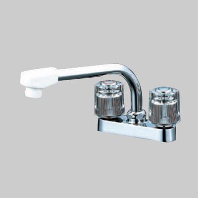 流し台用付2ハンドル混合栓 ＜KM17G＞[KVK]の通販｜配管部品.com